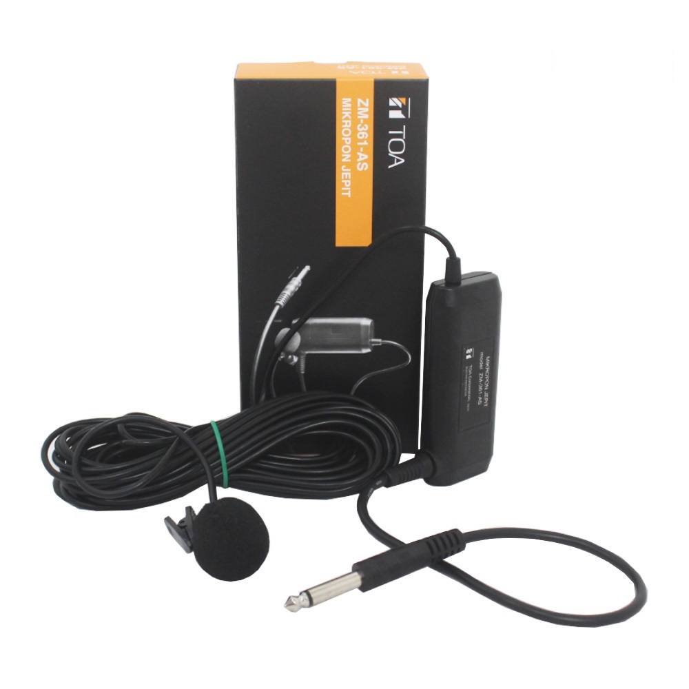 Jual Toa Microphone Clip On ZM-361 Mic Jepit Kabel | Shopee Indonesia