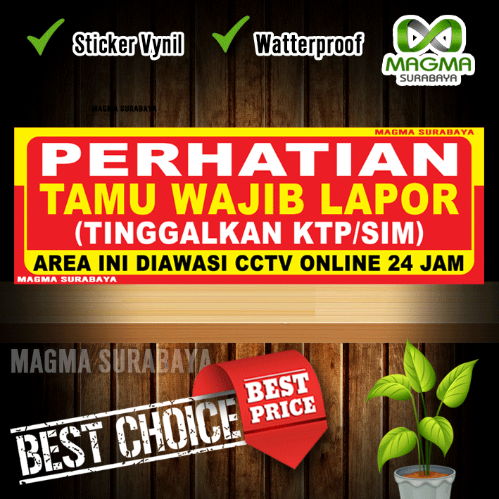 Jual Stiker TAMU WAJIB LAPOR | Shopee Indonesia Jual Stiker TAMU WAJIB LAPOR | Shopee Indonesia