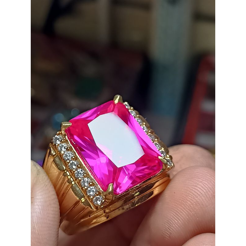 Jual Batu cincin delima Siam ros bangkok asli | Shopee Indonesia
