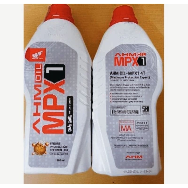 Jual Oli mesin MPX 1 10W-30 AHM 1200 Ml,CBR 250 cc/CB 150 led /Sonic ...