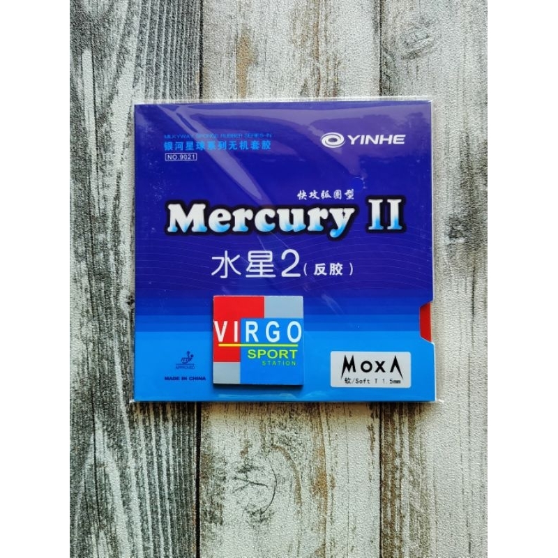 Jual Yinhe Mercury ll spon tipis karet rubber bat bet pingpong mercury ...
