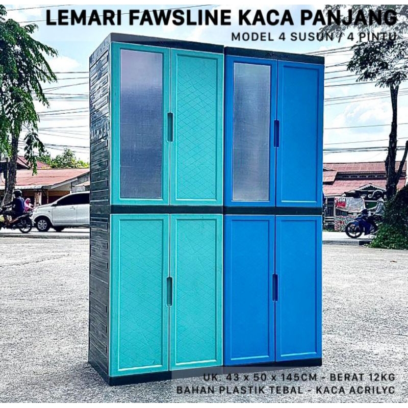 Jual Lemari Fawsline Kaca Panjang Fawsline Long Cermin | Shopee Indonesia