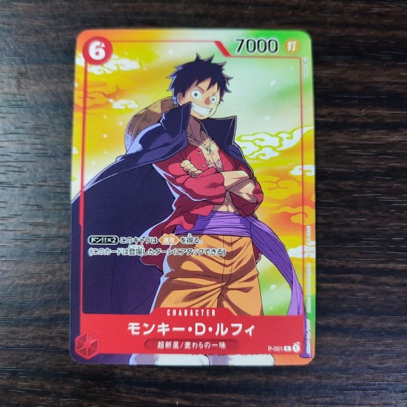Jual one piece tcg monkey D. luffy P-001 Promo 711 original | Shopee ...
