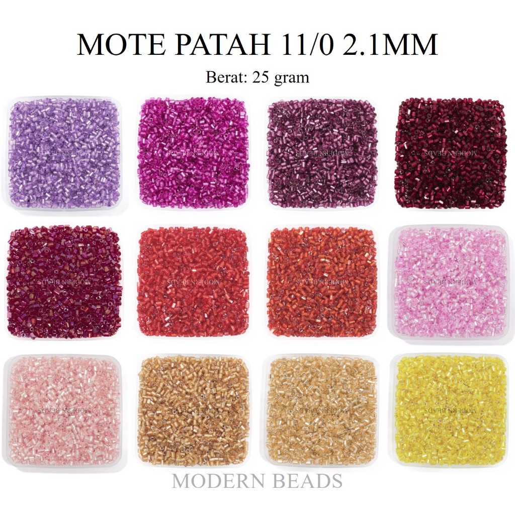 Jual [25 GRAM] Manik-Manik Patah / Payet Mote Manik Patah 11/0 2.1mm ...