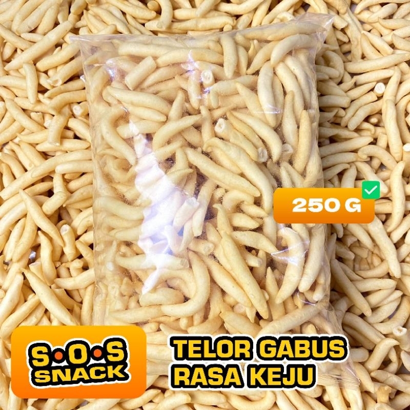 Jual SOS - 250 Gram Telor Gabus Keju Bidaran Keju Keripik Mantap Termurah | Shopee Indonesia