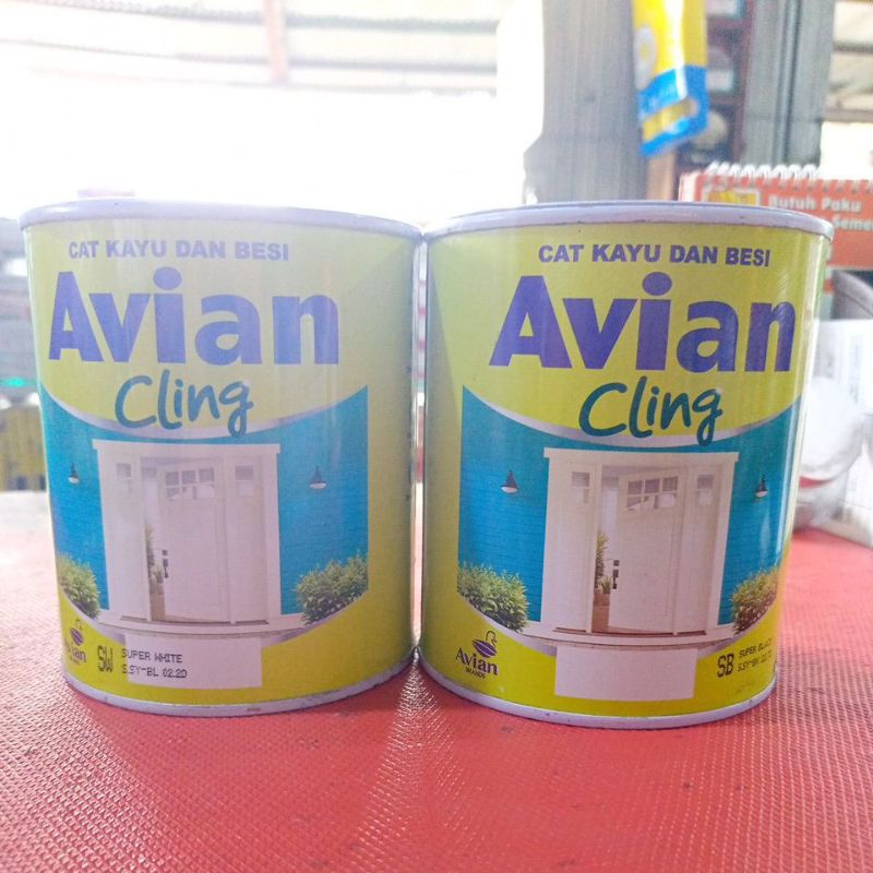 Jual AVIAN Cling Cat Kayu dan Besi Super White & Super Black | Shopee ...