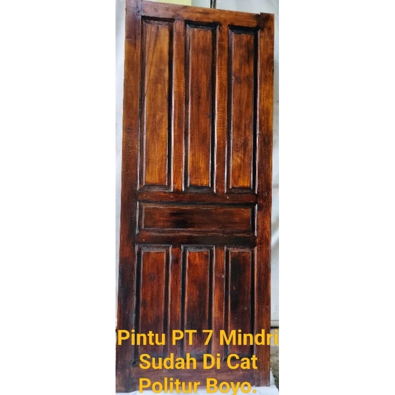 Jual Pintu PT 7 Kayu Mindri Sudah siap di cat. | Shopee Indonesia