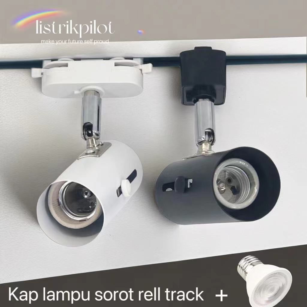 Jual KAP LAMPU SOROT RELL TRACK / R63-3CM PLAFON REL HITAM PUTIH ...