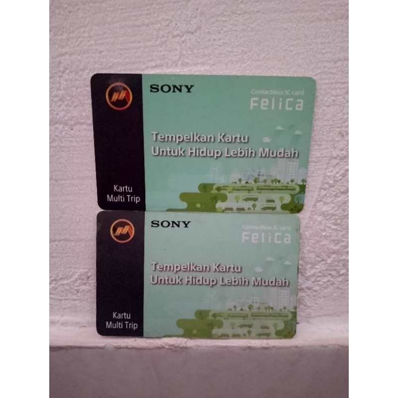 Jual Kartu Multi Trip KRL MRT LRT Edisi Sony Preloved Original | Shopee ...