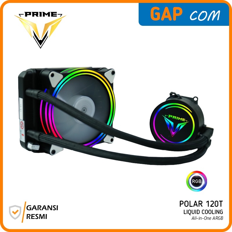 Jual CPU Cooler Prime Polar 120T V2 ARGB Water Cooling Radiator Aura ...