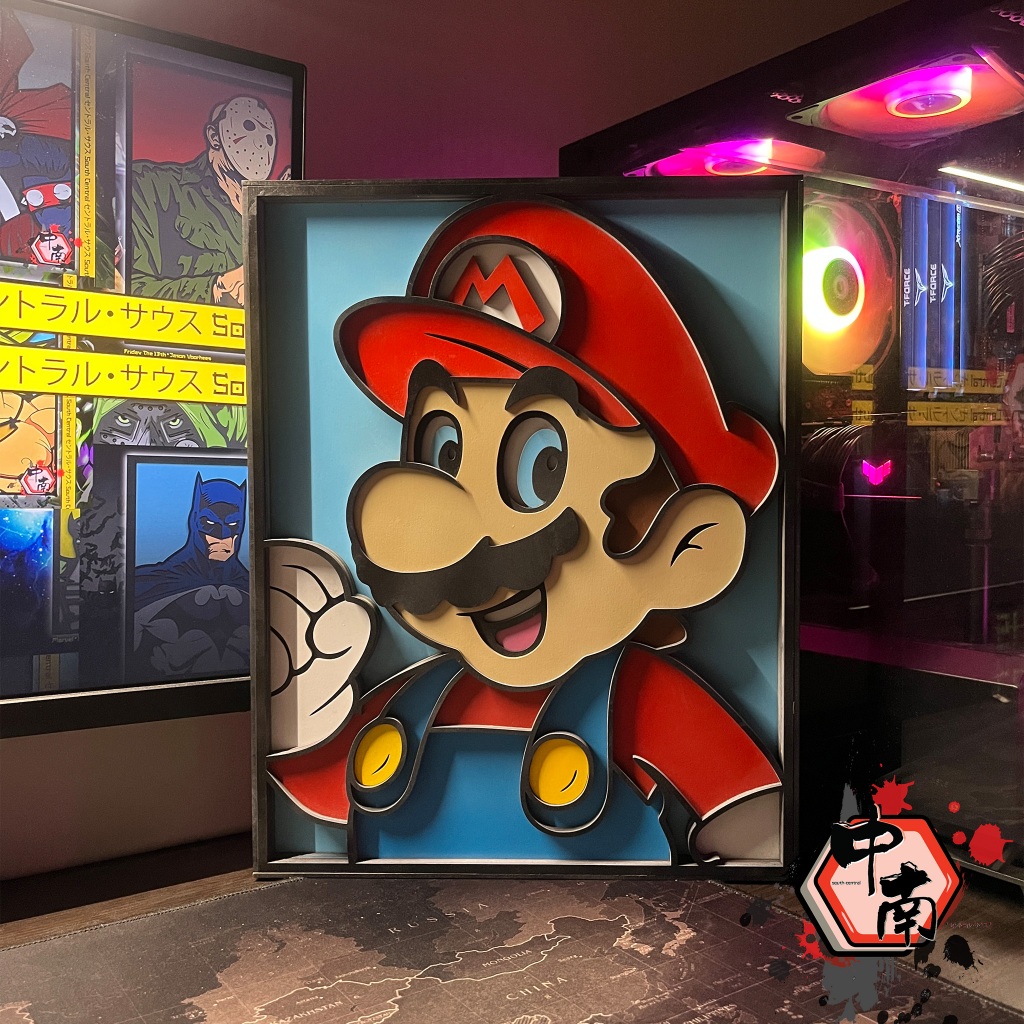 Jual Poster 3D Multilayer Mario Bros Mario | Shopee Indonesia