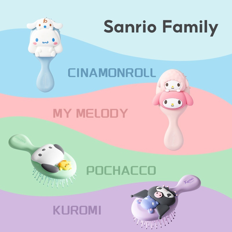 Jual MINISO X SANRIO Characters Sisir Rambut Hair Brush Massage Hair Comb Kuromi / Cinnamoroll ...