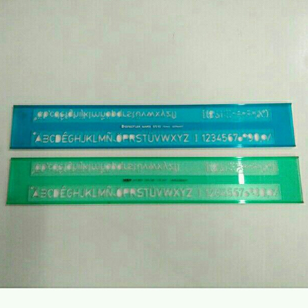 Jual Penggaris Sablon Mall Huruf - Angka 10 mm | Shopee Indonesia