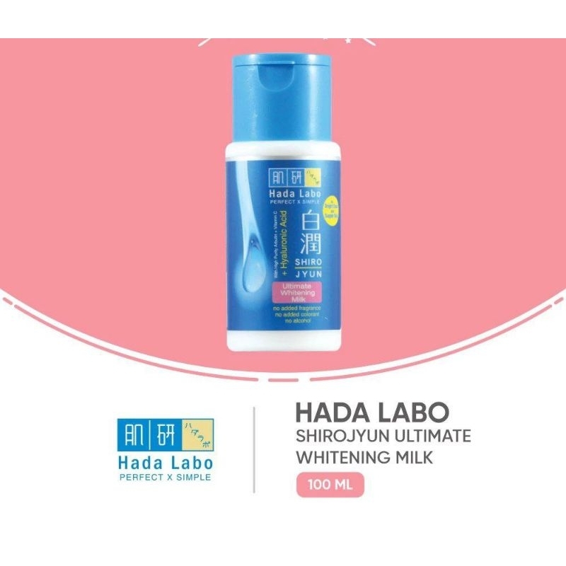 Jual HADA LABO Shirojyun Ultimate Whitening Milk 100ml | Shopee Indonesia