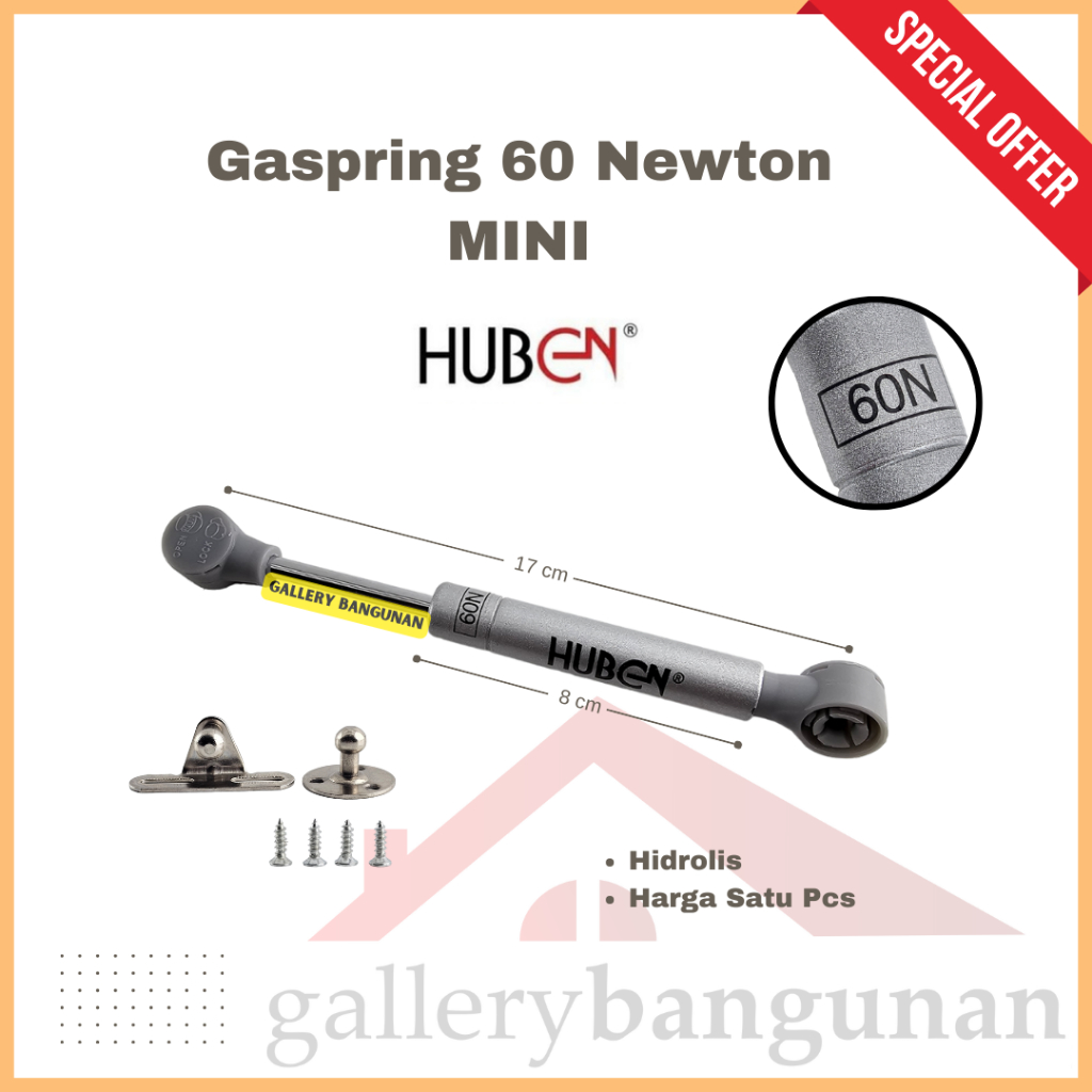Jual Gaspring Hidrolis 60 Newton Mini N Lemari Kabinet Kitchen Set Atas ...