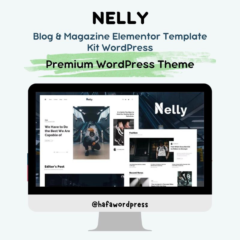 Jual Elementor Template Kit / Nelly - Blog & Magazine + Bonus / Theme WordPress Premium | Shopee ...