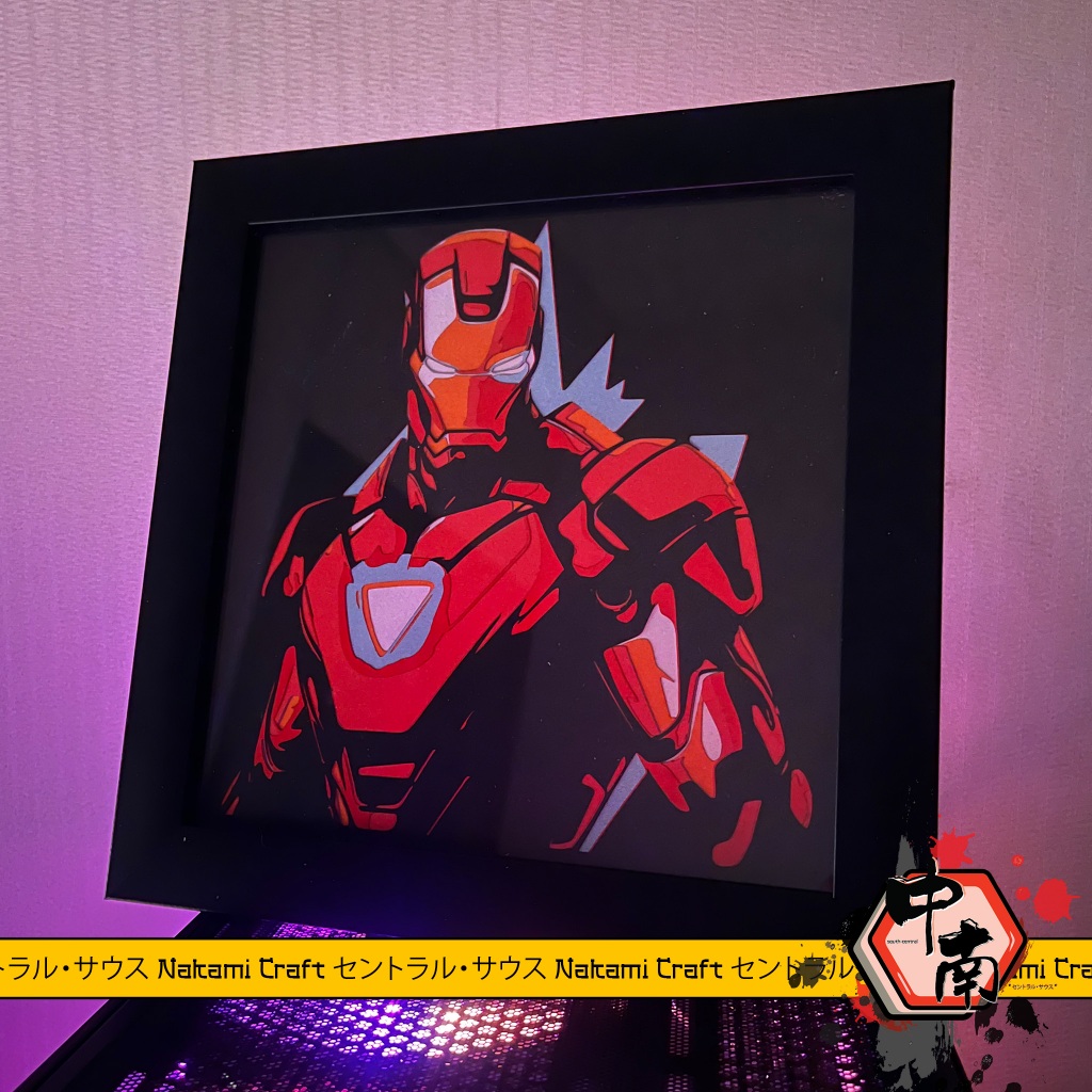 Jual Poster Frame Kaca Marvel Iron Man 20x20 cm | Shopee Indonesia