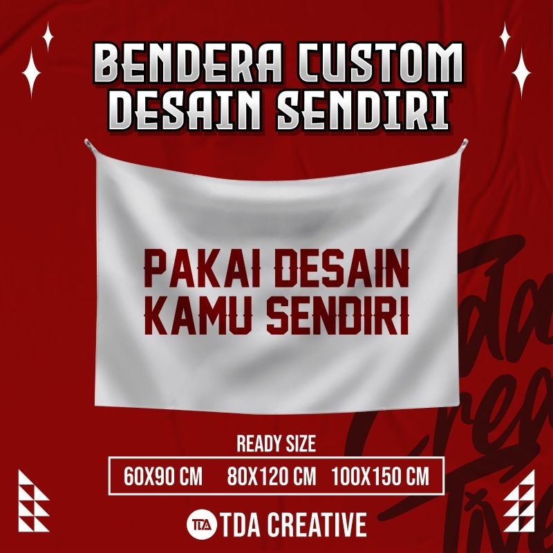 Jual BENDERA CUSTOM DESAIN SENDIRI | Shopee Indonesia