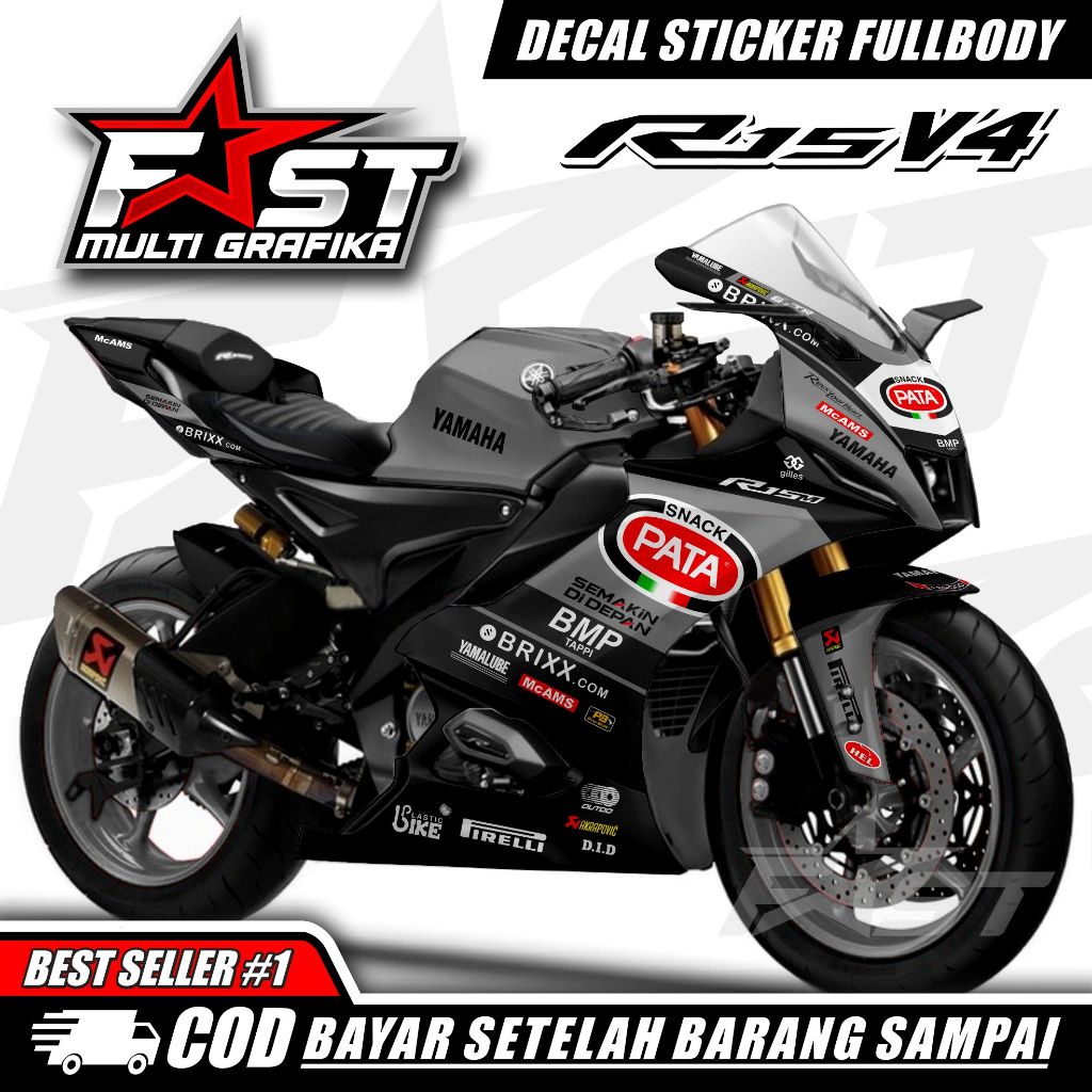 Jual COD decal R15 v4 fullbody stiker decal R15 v4 full body motip ...