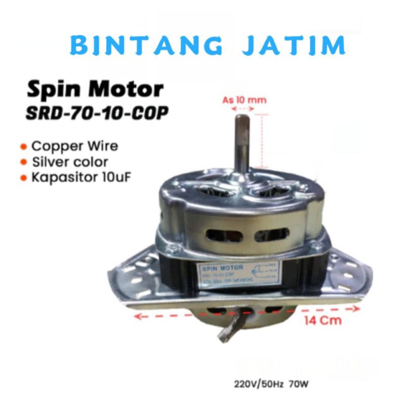 Jual Dinamo Mesin Cuci Pengering Motor Spin Kaki 3 Sanyo Aqua Atau Umum | Shopee Indonesia