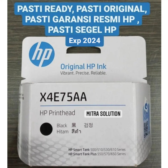 Jual Original New Printhead Printer HP Smart Tank 500 515 615 Black ...