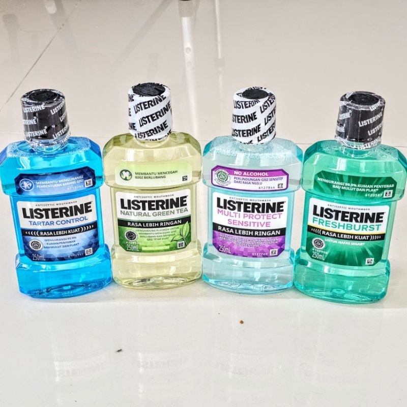 Jual Listerine Antiseptic Mouthwash Obat Kumur Antiseptik 250 Ml 250ml ...