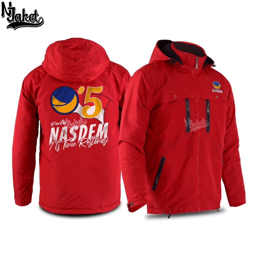 Jual Jaket Climber Berlogo Partai Nasdem #5 / Jaket Parasut Premium ...
