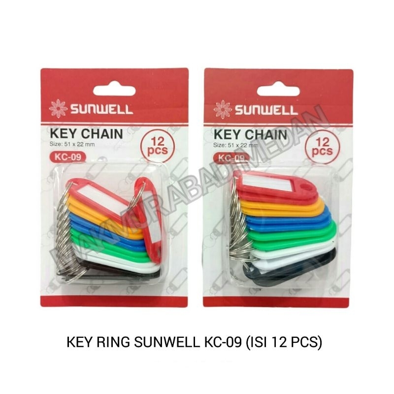 Jual Gantungan Kunci/Key Ring Sunwell KC-09/Gantungan Kunci Label Nama ...