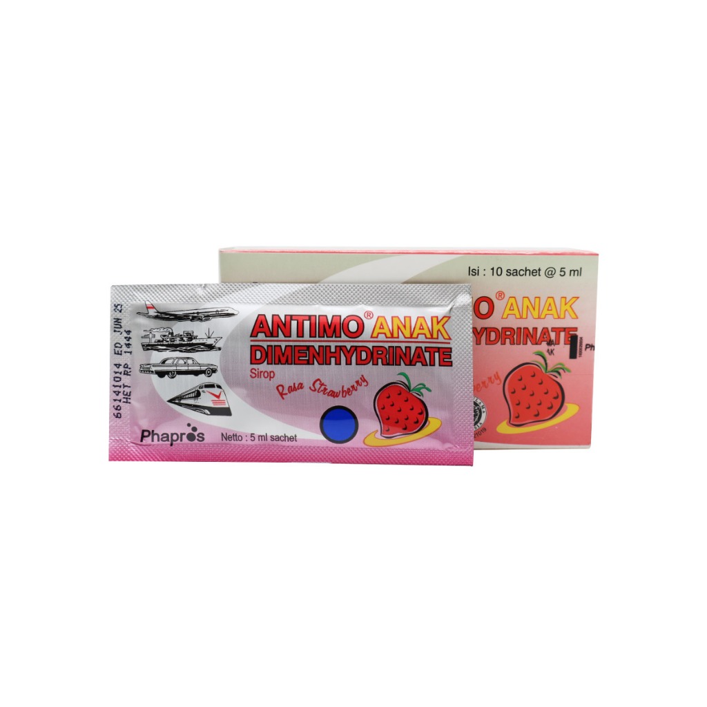 Jual Antimo Anak Sirup Strawbery 5ml (per Dos) | Shopee Indonesia