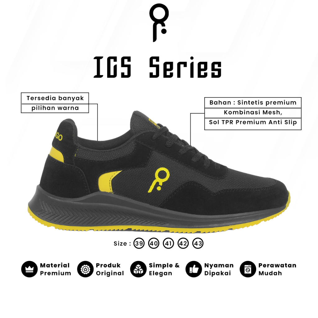 Jual Sneaker Sepatu Pria Odriigo IGS Series Sepatu Casual Olahraga Lari Running Jogging Sport ...