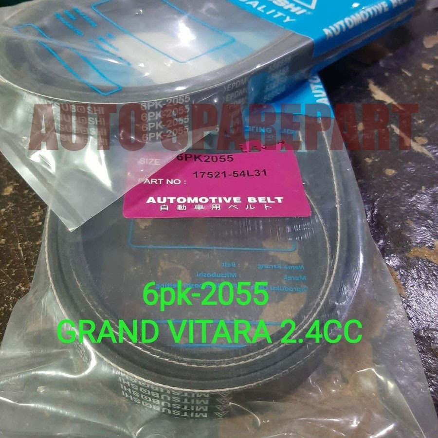 Jual fan van v belt tali kipas 6pk-2055 grand vitara 2.4cc 6pk2055 ...