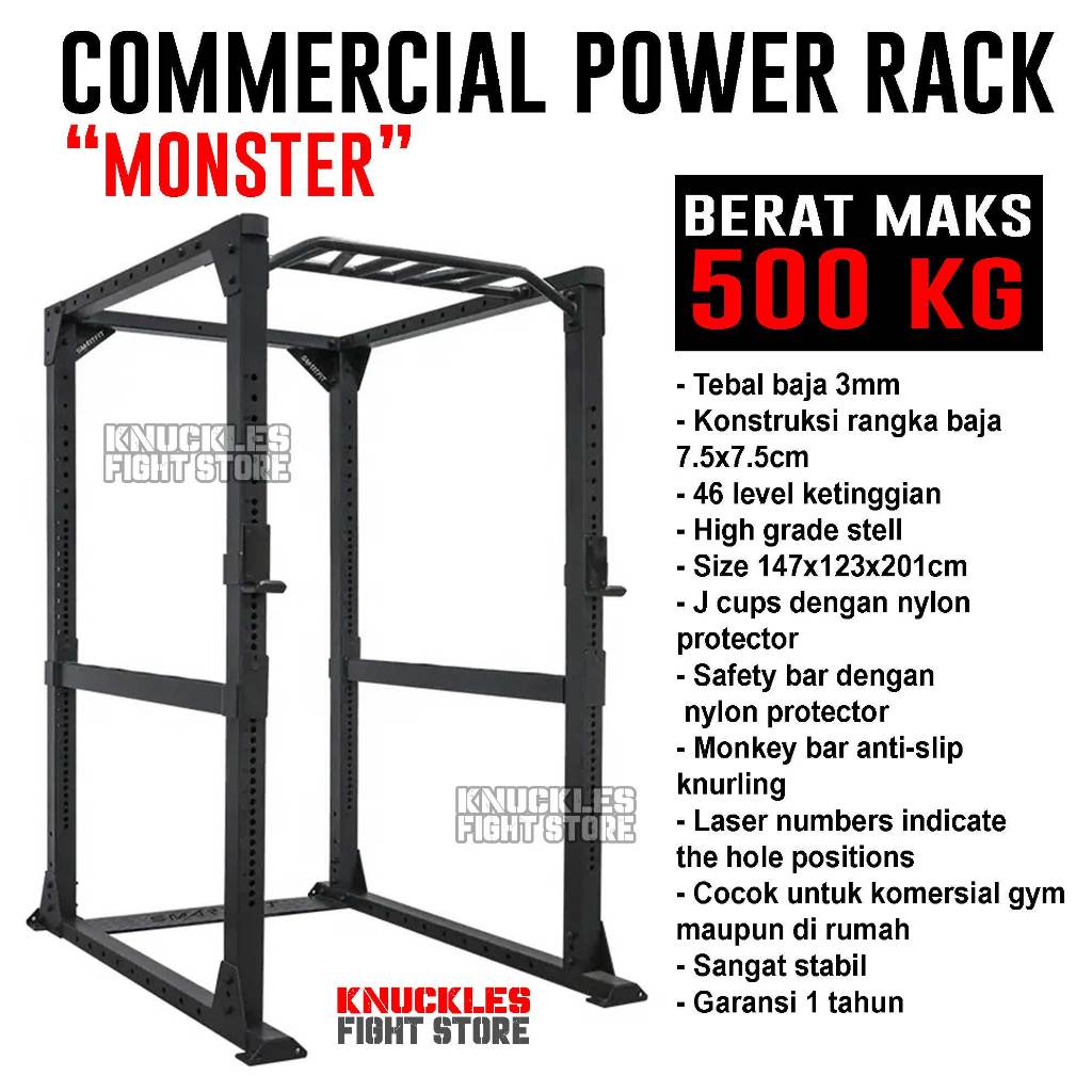 Jual Power Rack Home Gym Alat Fitness Olahraga Multifungsi Squat Rack ...