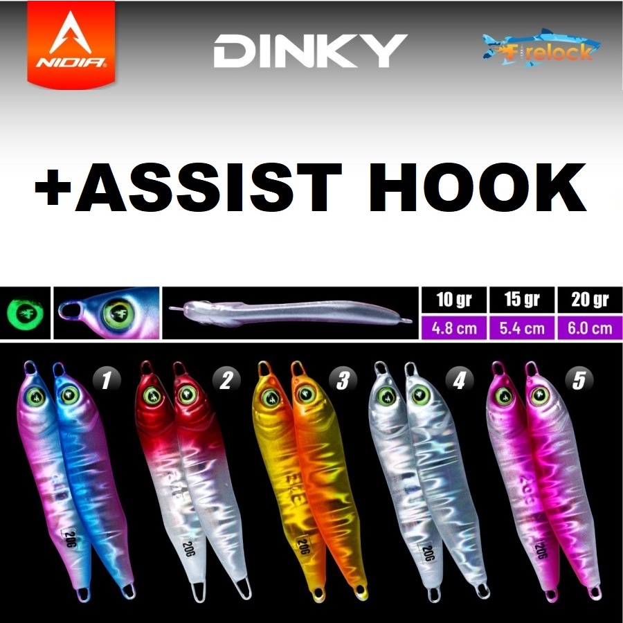 Jual Metal Jig 10 Gram - 15 Gram - 20 Gram untuk Micro Jigging dan Cast Jig - Micro Jig DINKY ...