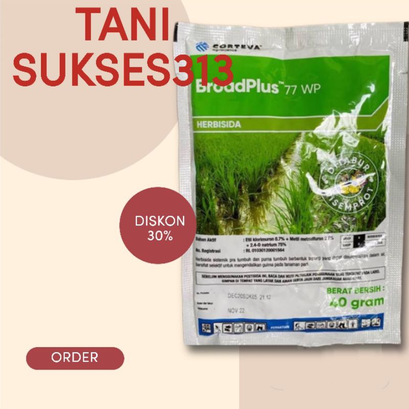 Jual Herbisida broadplus 40gram / Herbisida alli plus 40gram obat ...