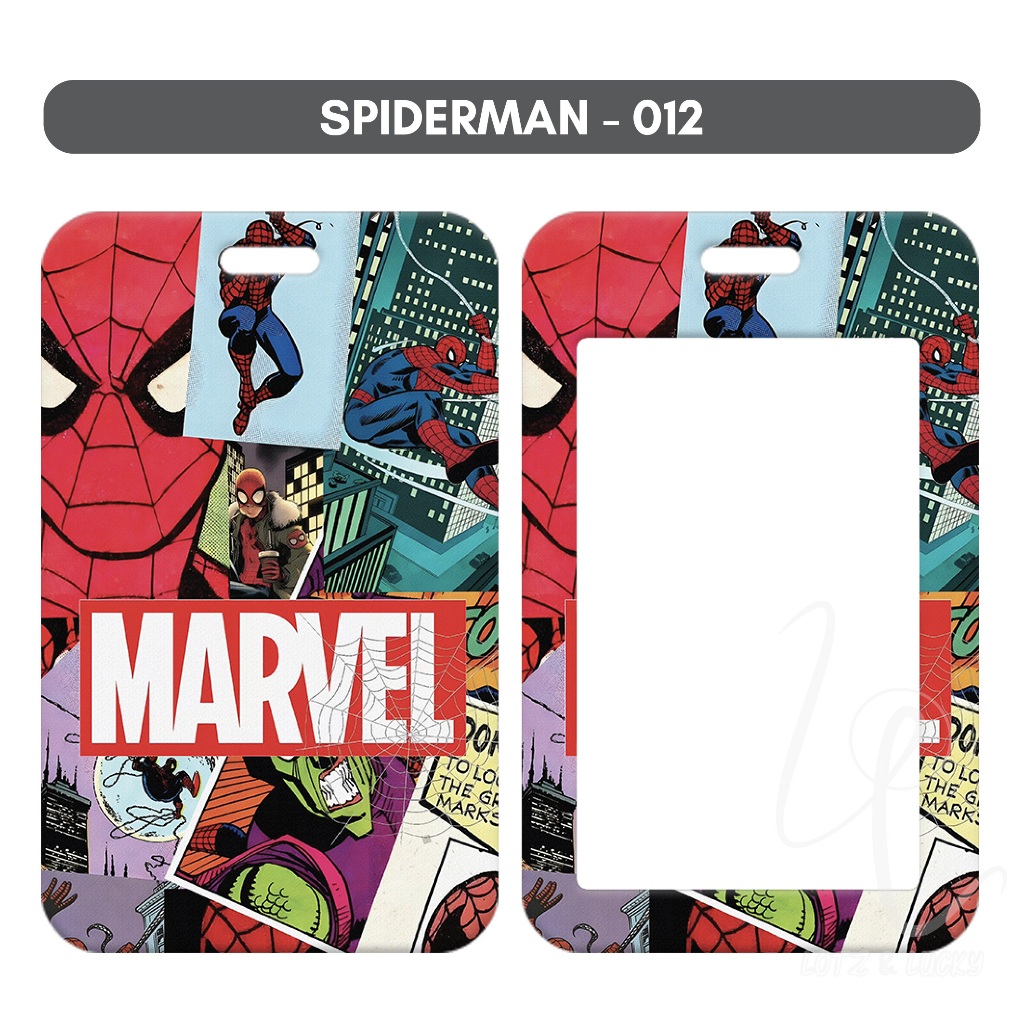 Jual (N009) Nametag Spiderman Tanpa Tali / Card Holder Marvel / ID Card ...