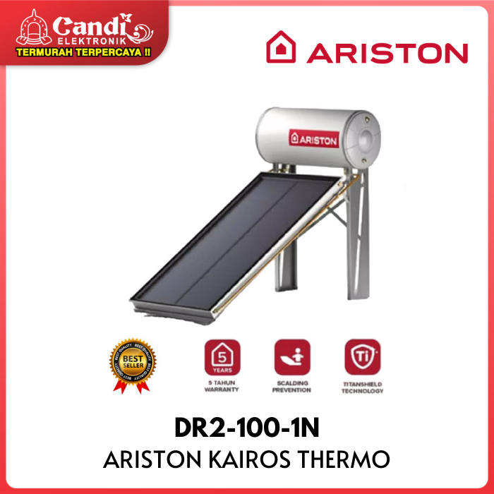 Jual ARISTON Pemanas Air Tenaga Surya 100L Kairos Thermo DR2-100-1N | Shopee Indonesia