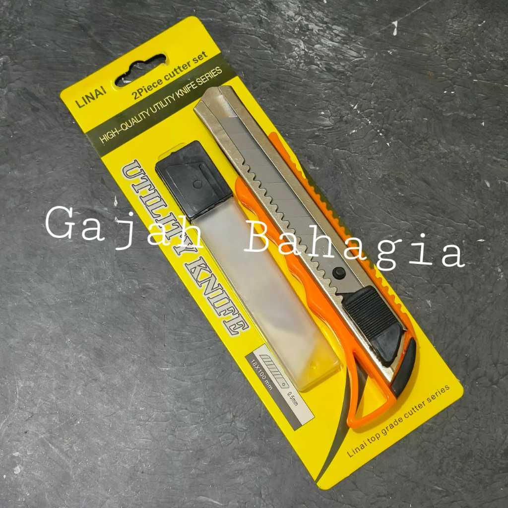 Jual Pisau cutter besar set + isi refill 5 pcs Kater | Shopee Indonesia