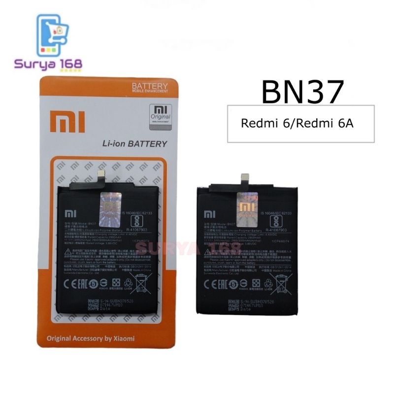 Jual BATTERY BATERAI BATTERE BATRE XIAOMI REDMI 6 REDMI 6A BN-37 BN37 ...