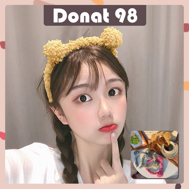 Jual Bando Lucu Karakter Telinga Beruang Bear Kekinian - Bando Bear Pom ...