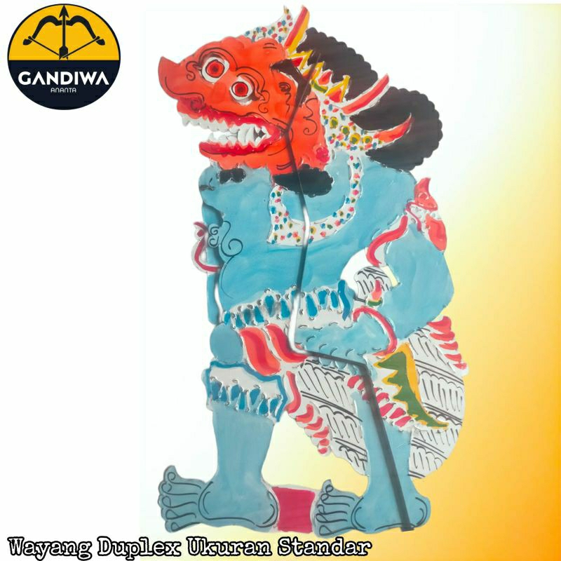 Jual wayang kertas duplex buto gagal biru | Shopee Indonesia