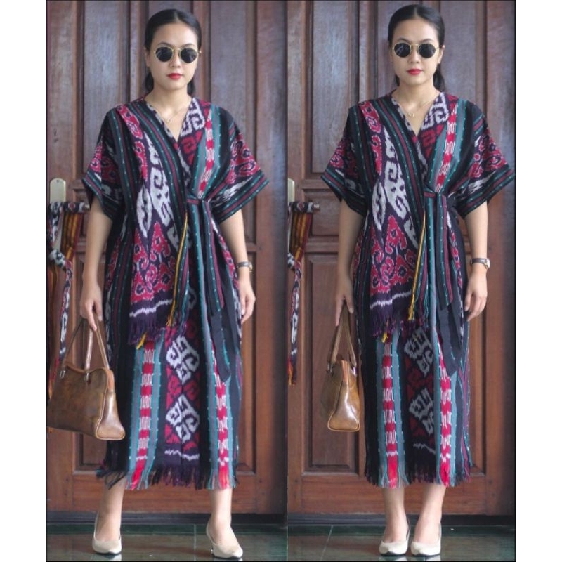 Jual TAMARA DRESS TENUN ETNIK - COUPLE | Shopee Indonesia