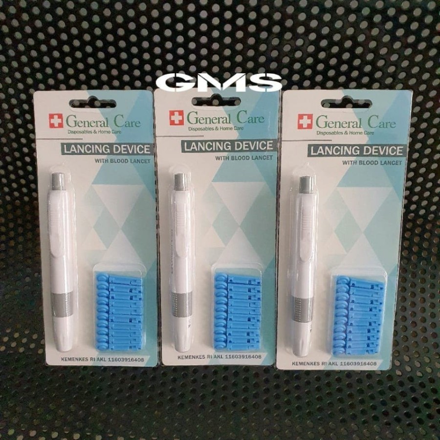 Jual Lancing Device With Blood Lancet 10 pcs General Care Alkesme23 ...