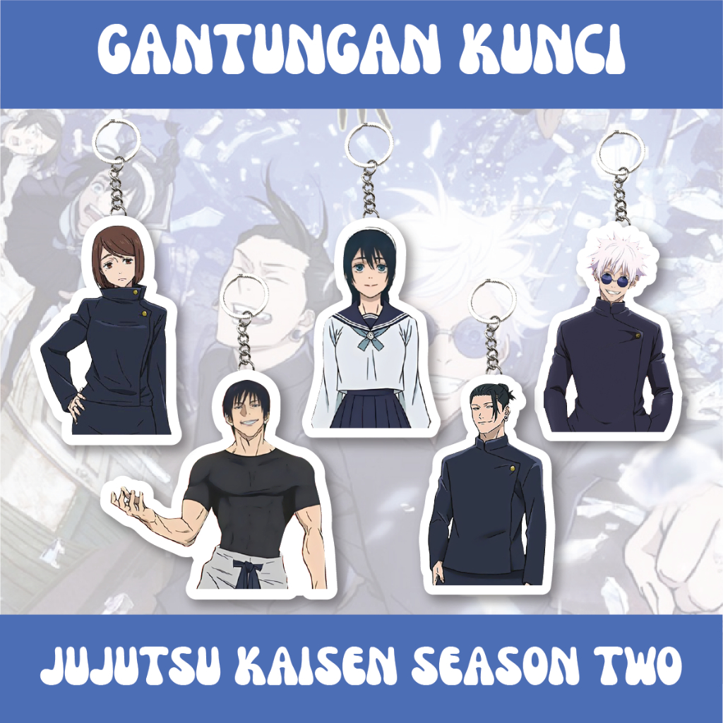 Jual GANTUNGAN KUNCI GOJO KIKO | JUJUTSU | TOJI | GETO KENJAKU | SHOKO ...
