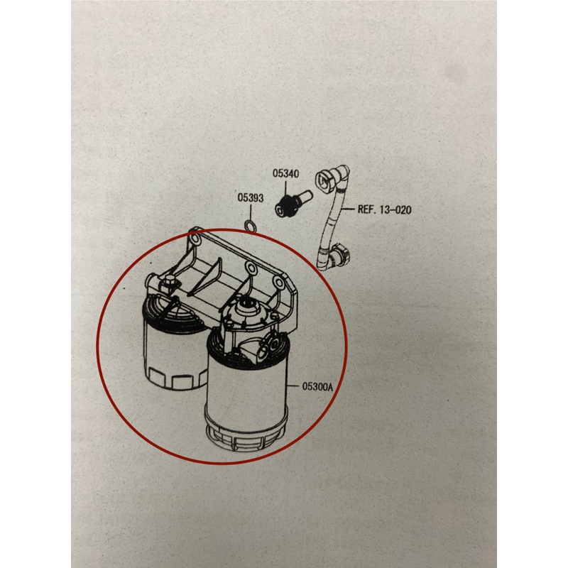 Jual Bracket Dudukan Rumah Filter Solar Assy Original Mitsubishi Canter ...