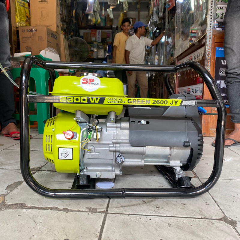Jual MESIN GENSET / GENERATOR BENSIN 2100 WATT 2.100W 7HP AVR ALDO 2600JY | Shopee Indonesia