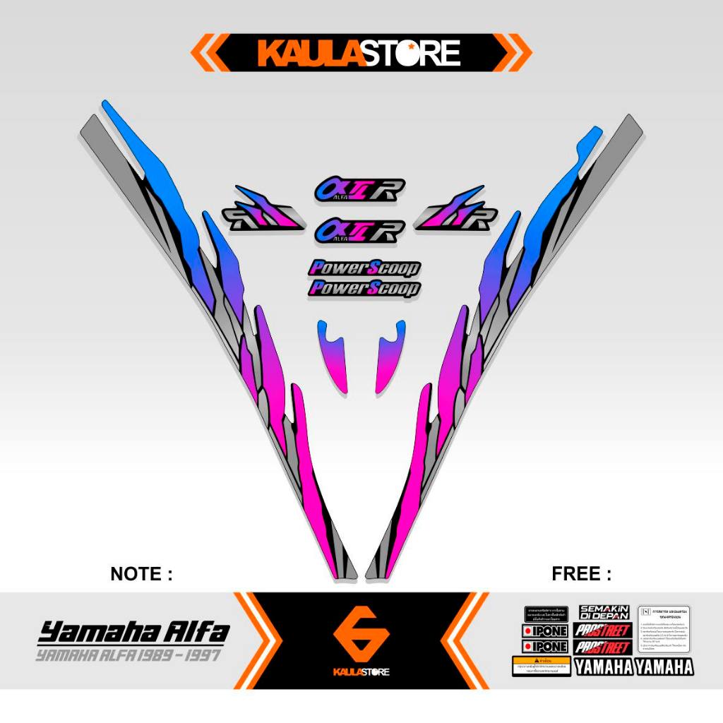 Jual STIKER STRIPING YAMAHA ALFA/STIKER BODY MOTOR/STIKER VARIASI MOTOR ...
