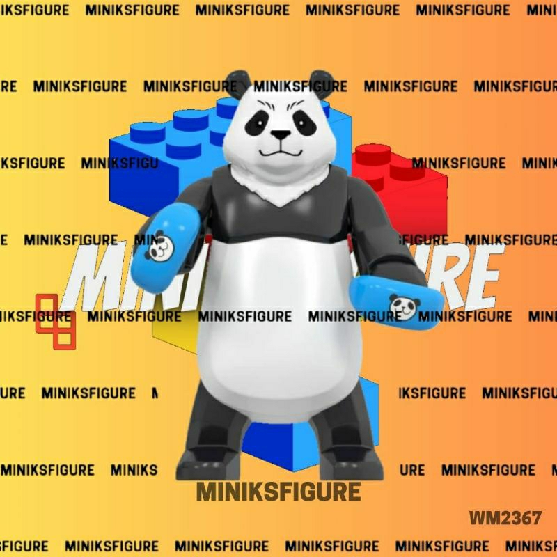 Jual Mainan Balok Susun Minifigure Panda | Anime Jujutsu Kaisen Figure ...