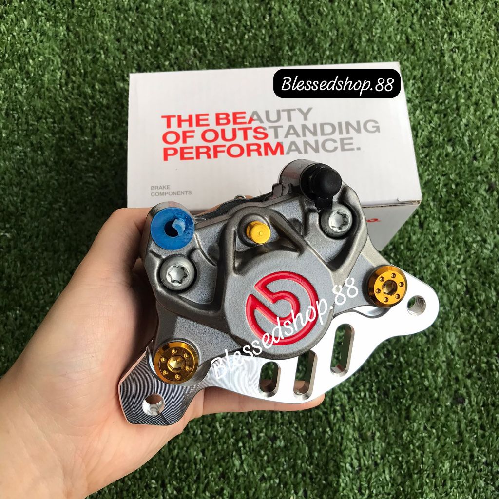 Jual PAKET KALIPER PALA BABI BIGLOGO BREM 2PISTON + 2 BAUT + BREKET BELAKANG PCX | Shopee Indonesia