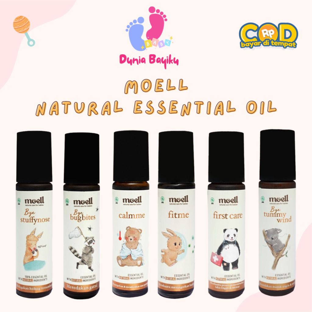 Jual Moell Bye Natural Essential Oil Stuffy Nose First Care Fit Me Calm ...