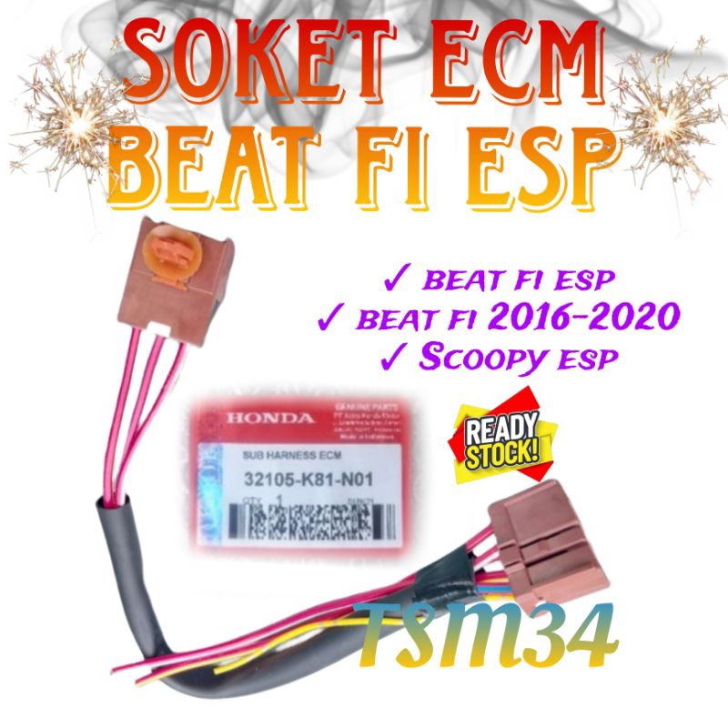 Jual SOCKET SOKET KABEL ECM ECU BEAT FI ESP / BEAT 2016-2020 / SCOOPY FI ESP / BEAT POP / BEAT ...